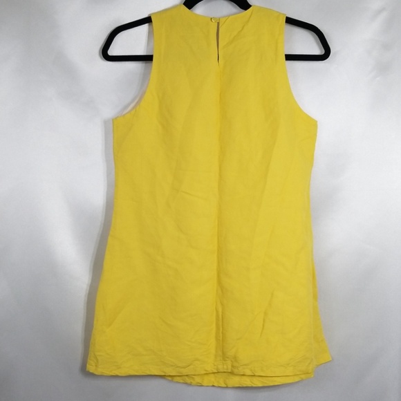 Yansi Fugel | Tops | Yansi Fugel Linen Beaded Yellow Lace Tunic Tops ...